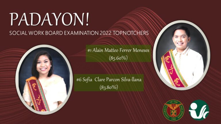 UP Tops Social Work Board Exams - UP Diliman College of Social Work and ...