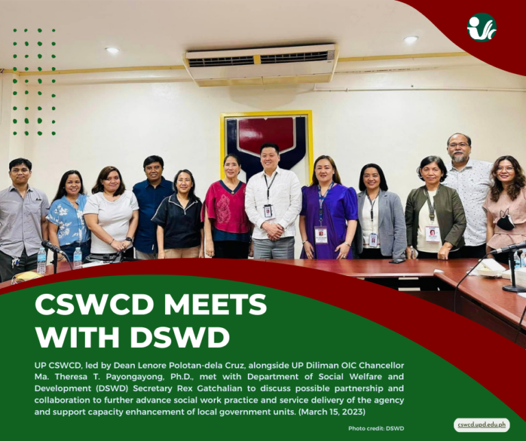 [CSWCD Update] CSWCD meets with DSWD (March 15, 2023) - UP Diliman ...