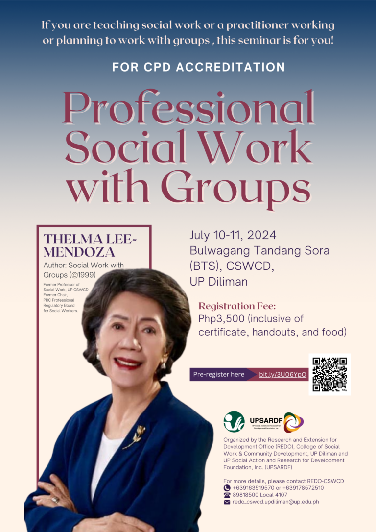 Seminar for Professional Social Work with Groups (For CPD Accreditation ...
